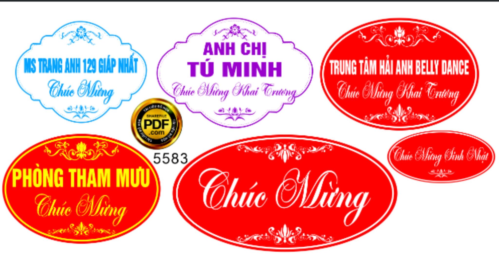 Biển Cắm Lãng Hoa Vector 2025 - Bảng tên chúc mừng cắm lẵng hoa file ...