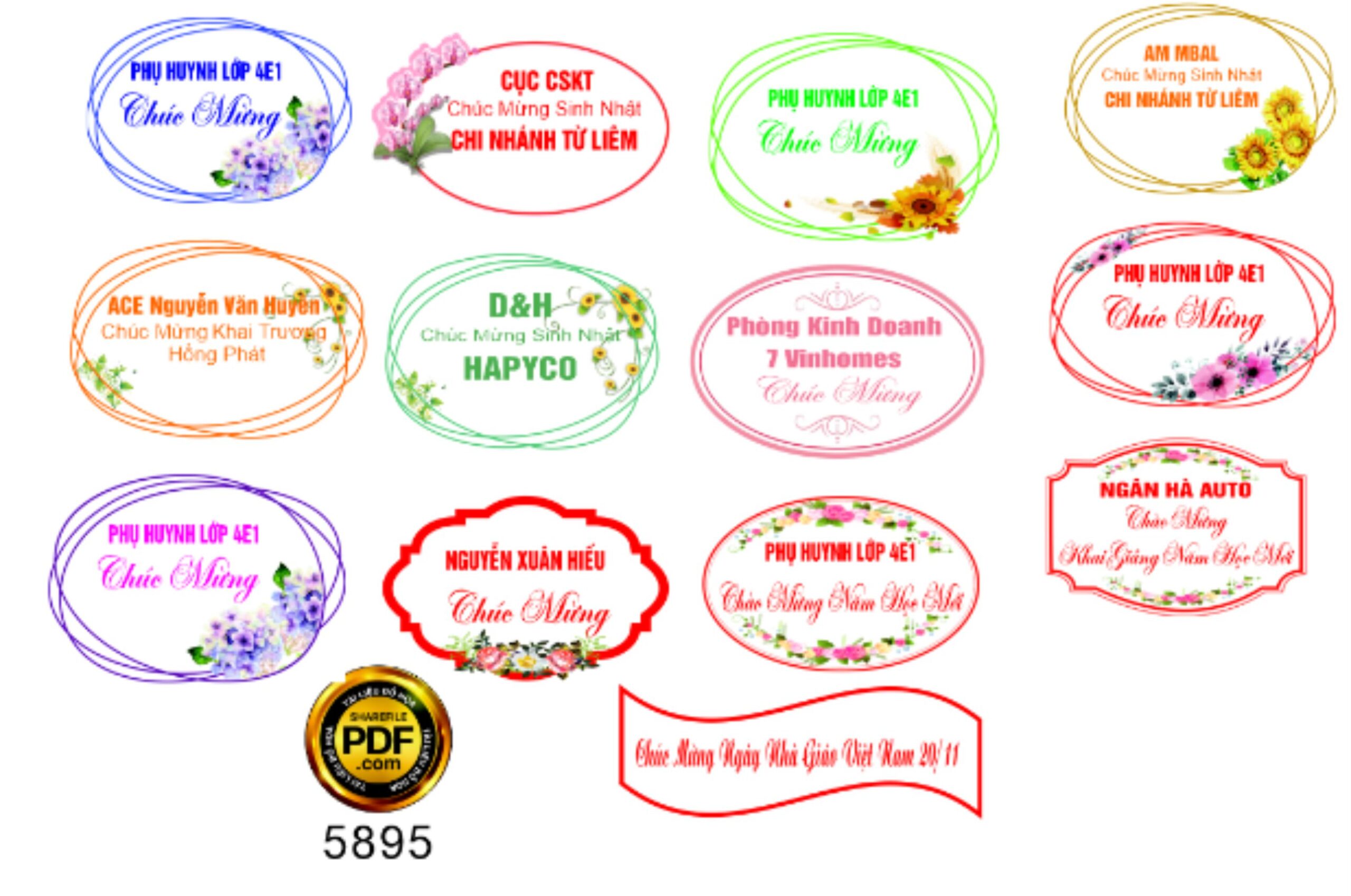 Lẵng hoa chúc mừng khai giảng file Vector Corel - Biển Cắm Lãng Hoa ...